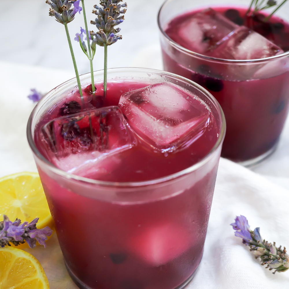 Blueberry Lavender Lemonade (Refined Sugar Free) - Liz Moody
