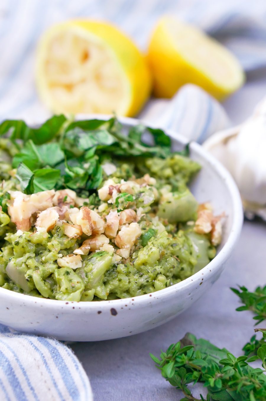 Mixed Herb and Walnut Pesto Risotto (Gluten Free, Dairy Free ...