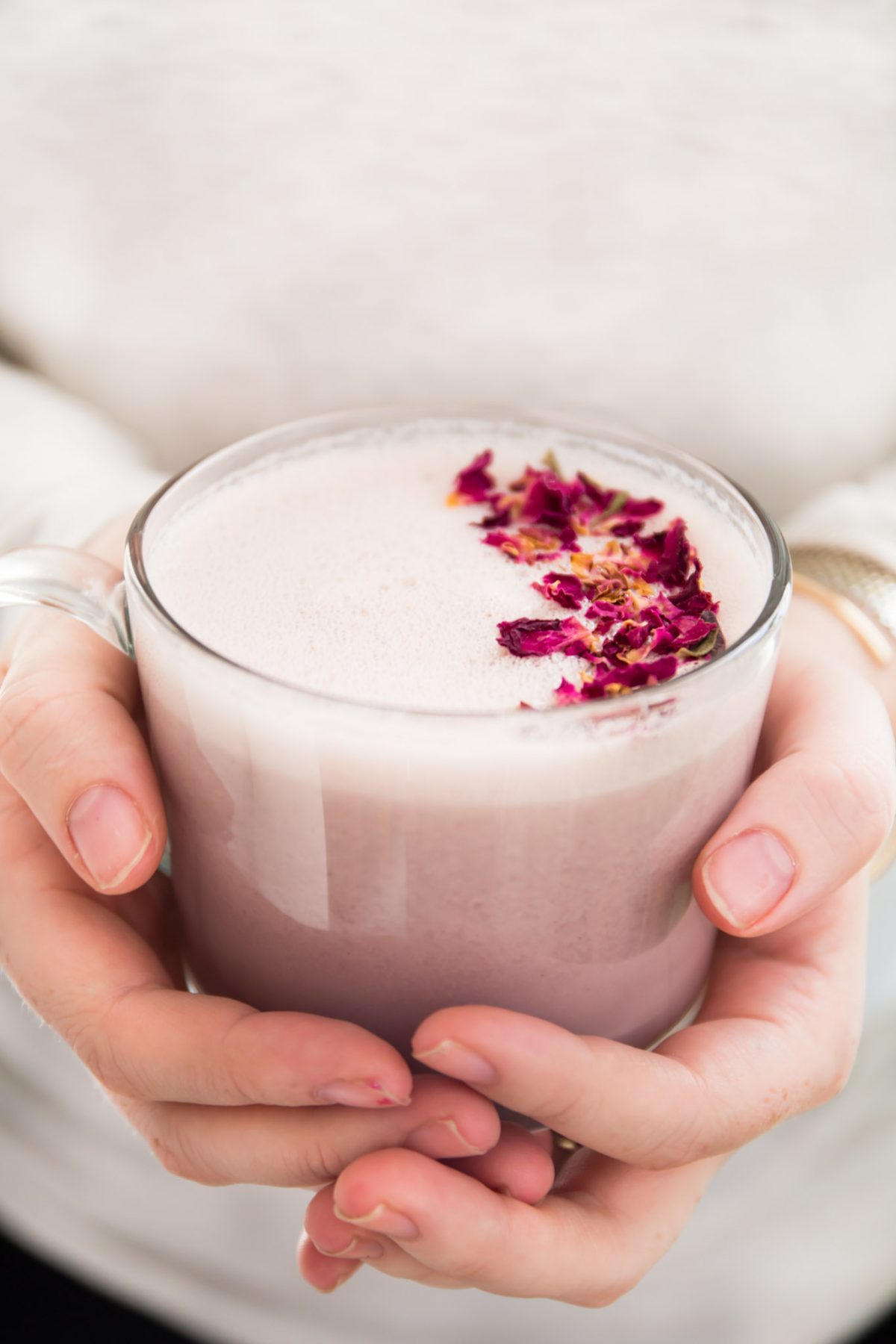 Raspberry Rose Latte for Stress Relief and Inflammation - Liz Moody