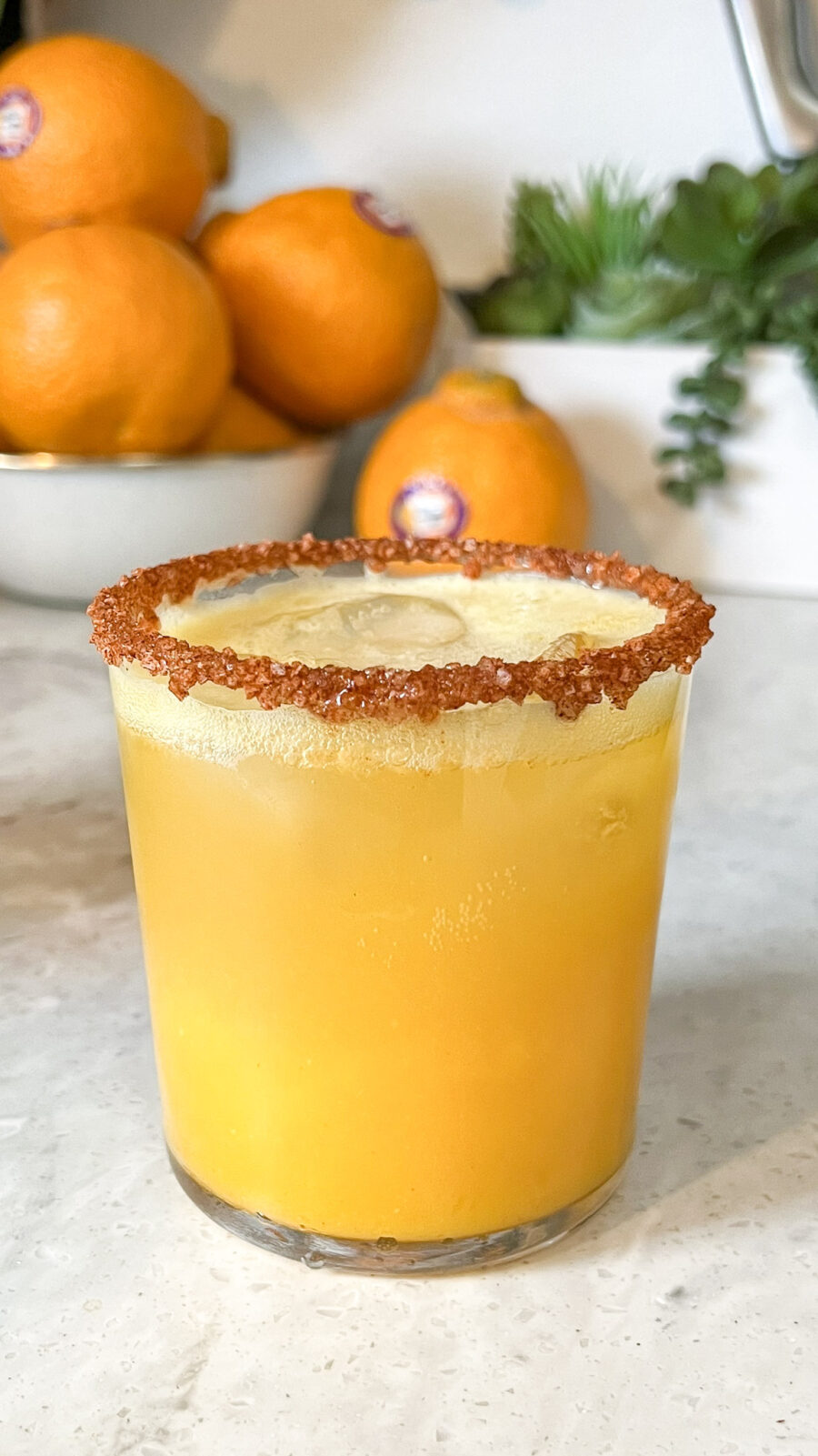 Ginger Citrus Mocktail with Honey Pepper Rim - Liz Moody