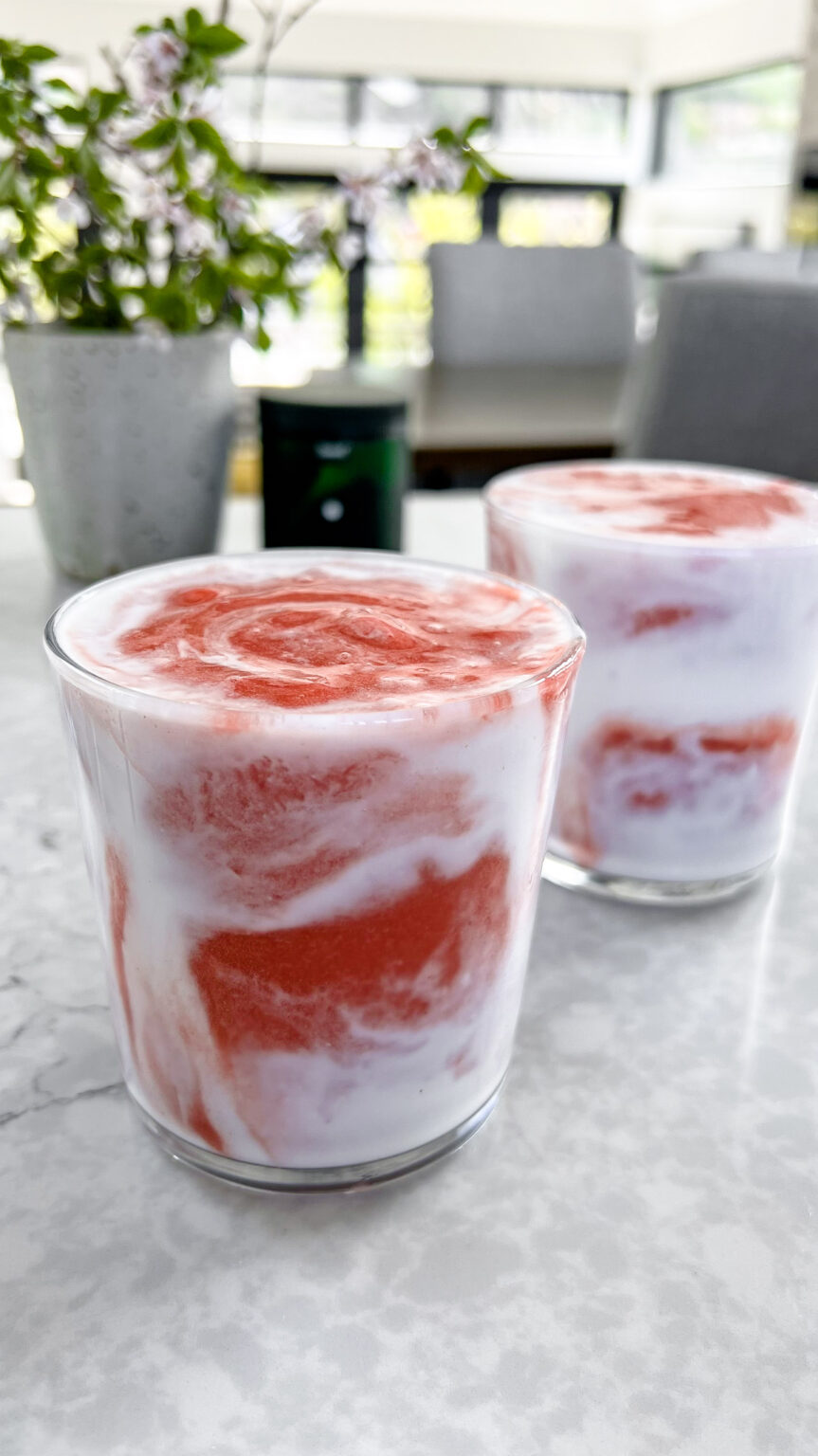 Swirled Virgin Strawberry Daiquiri